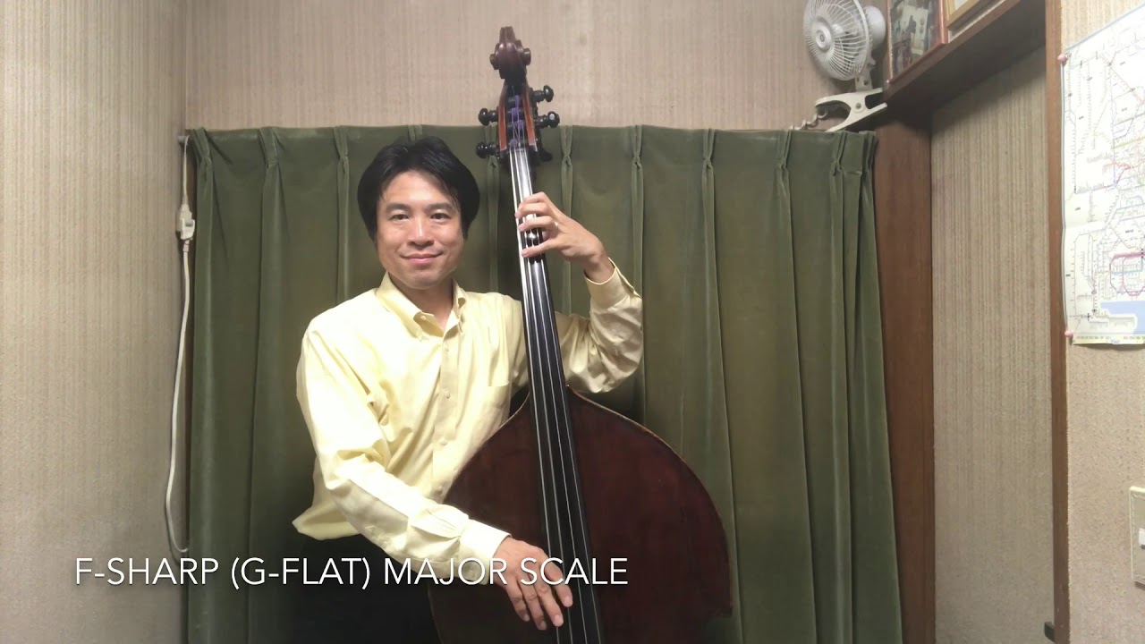 F-sharp (G-flat) Major Scale, Double Bass Lesson - YouTube