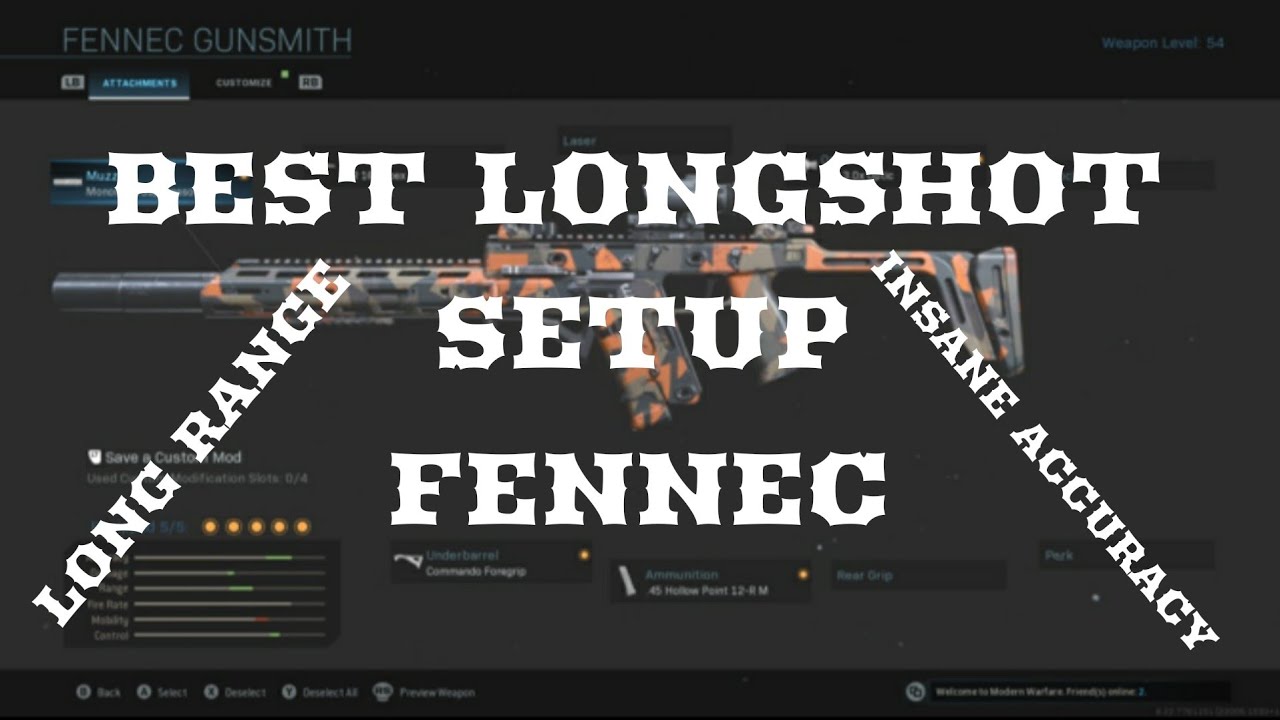 THE BEST FENNEC SETUP FOR LONGSHOTS FAST AND EASY- CALL OF DUTY MODERN ...