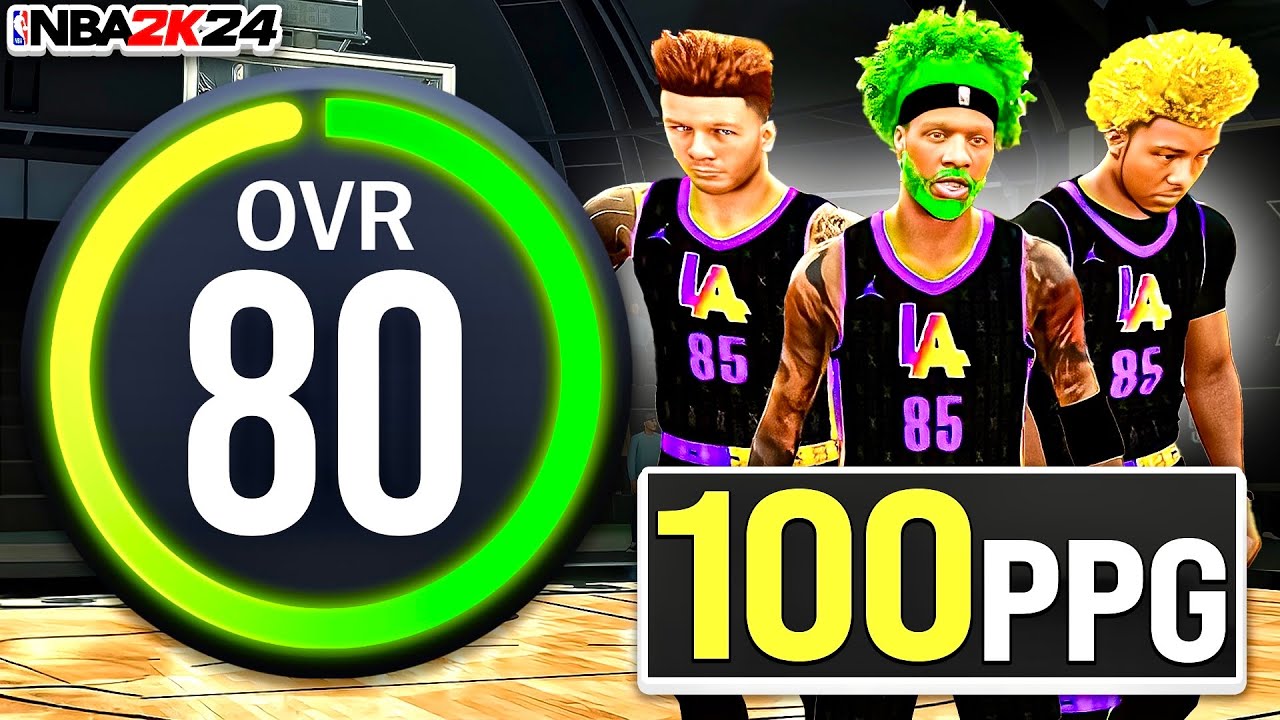 OUR 80 OVERALLS ARE DOMINATING NBA 2K24 PRO AM! - ROAD TO 99 SERIES ...