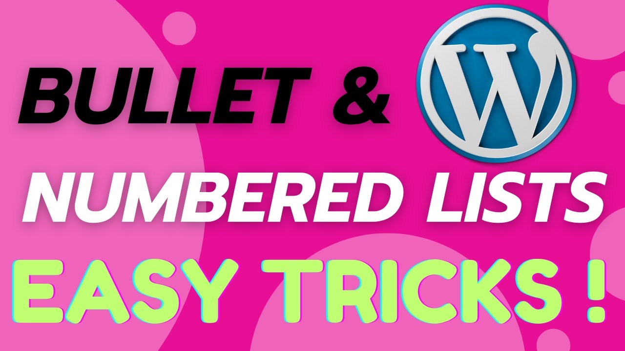 How To Create Bullet Lists Numbered Lists In WordPress Gutenberg how-to-create-bullet-lists-numbered-lists-in-wordpress-gutenberg