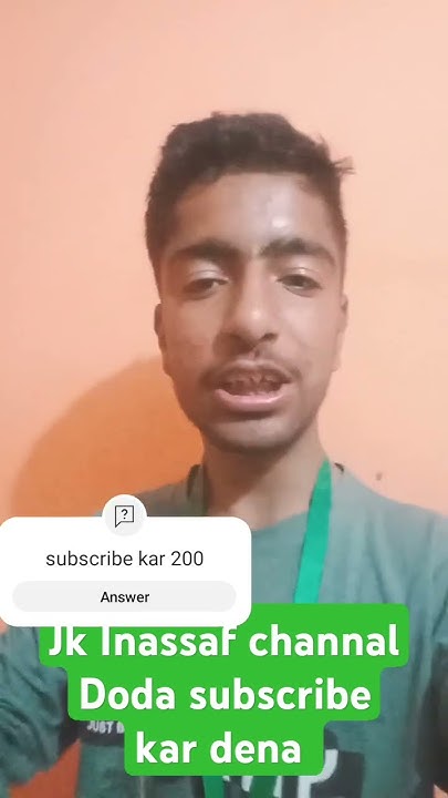 jk insaaf channel subscribe kar dena 200 - YouTube
