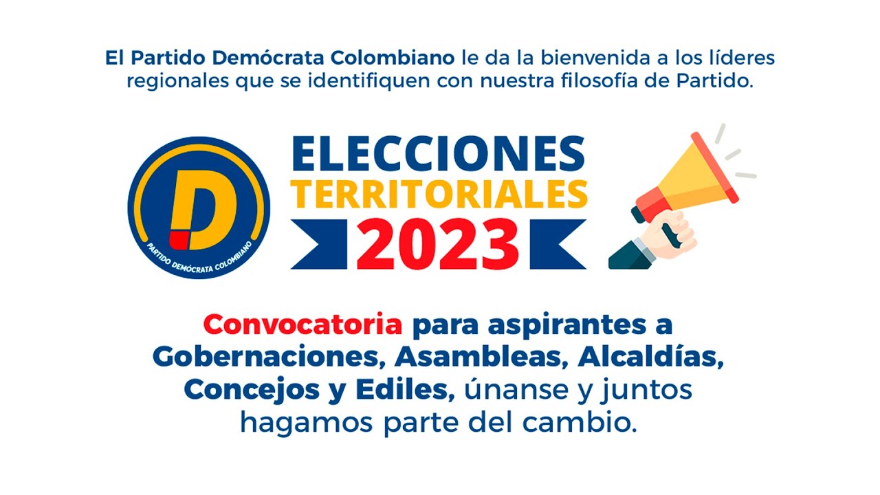 Únete al Partido Demócrata Colombiano - YouTube
