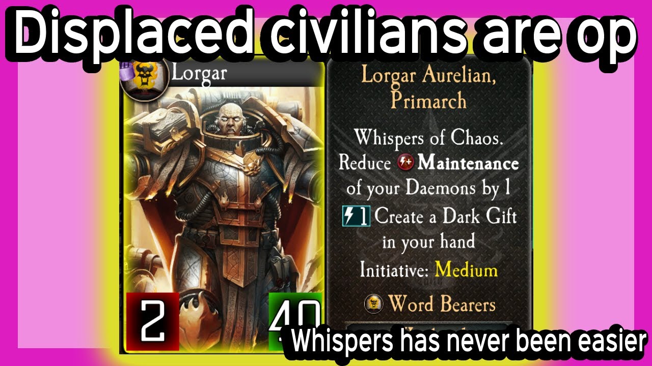 Lorgar with the guaranteed whispers || The Horus Heresy: Legions - YouTube