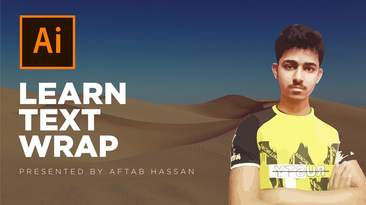 Text Wrap | Adobe Illustrator Tutorial Urdu / Hindi #Class 18 - YouTube