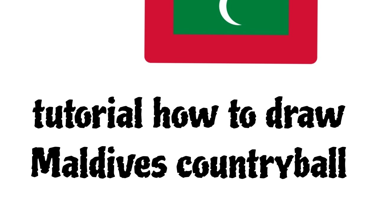 how to draw Maldives countryball - YouTube