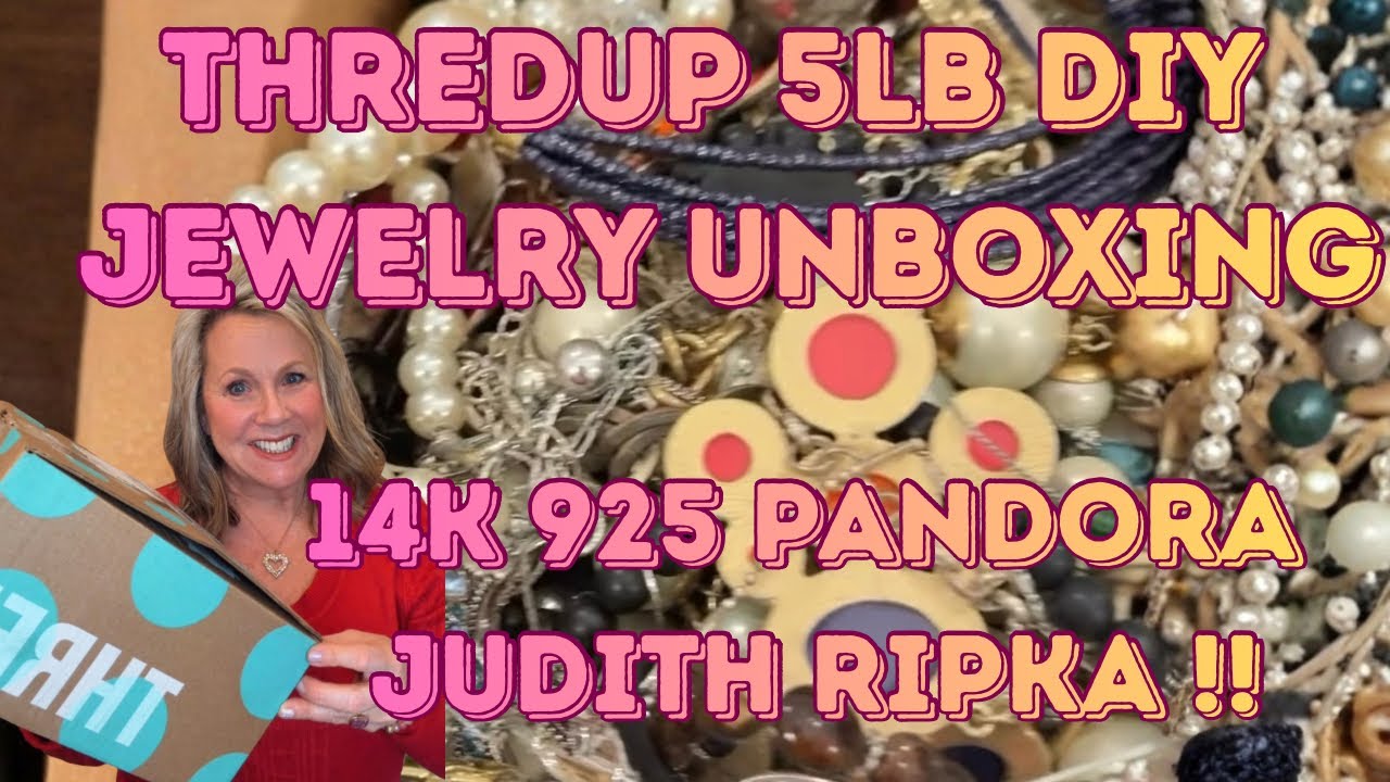 14K & 925 THREDUP 5lb DIY JEWELRY UNBOXING - YouTube