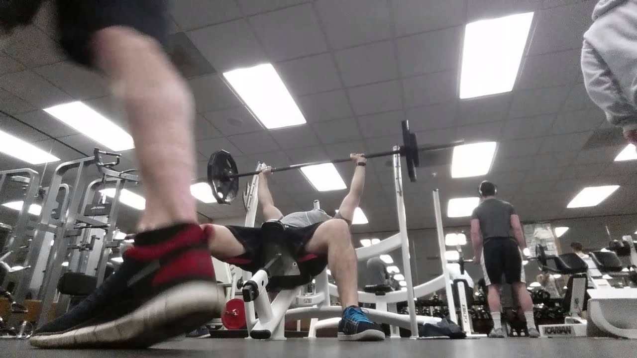 Steep incline press 3x10, 155lbs - YouTube