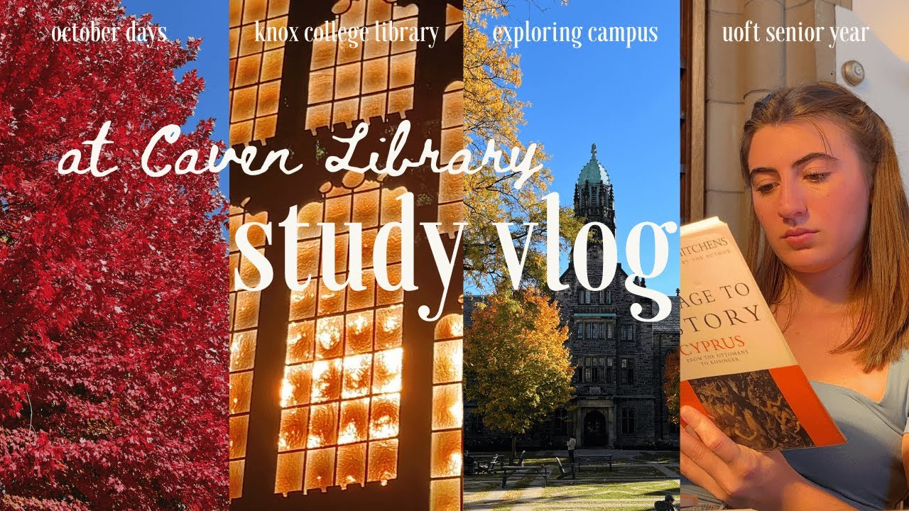 UNI VLOG 🕯️ study with me @ caven library, university of toronto - YouTube