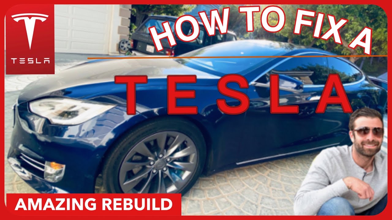 HOW TO FIX A TESLA // AMAZING TESLA REBUILD IN 10 MINUTES - YouTube