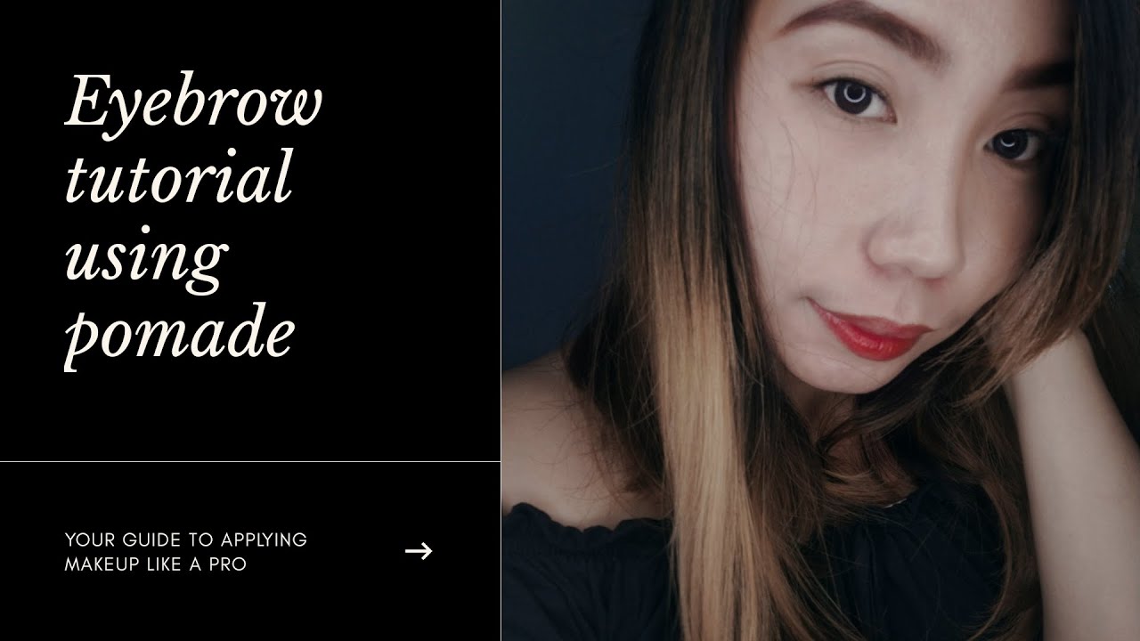 Eyebrow tutorial | using ABH Dipbrow Pomade - YouTube