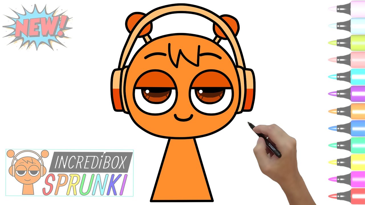 HOW TO DRAW CUTE OREN INCREDIBOX SPRUNKI ANIMATED SERIES INTRO | EASY ...