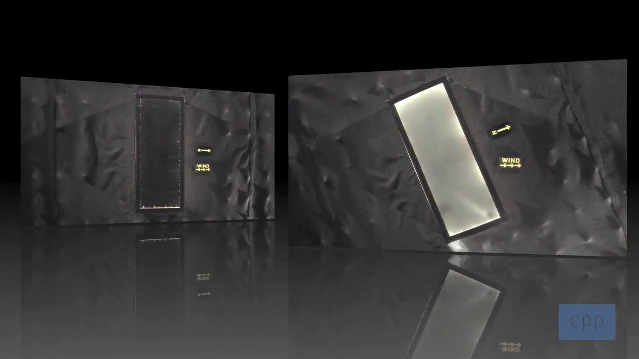 Single-sided 2-opening ventilation: Both windows at an angle to wind ...