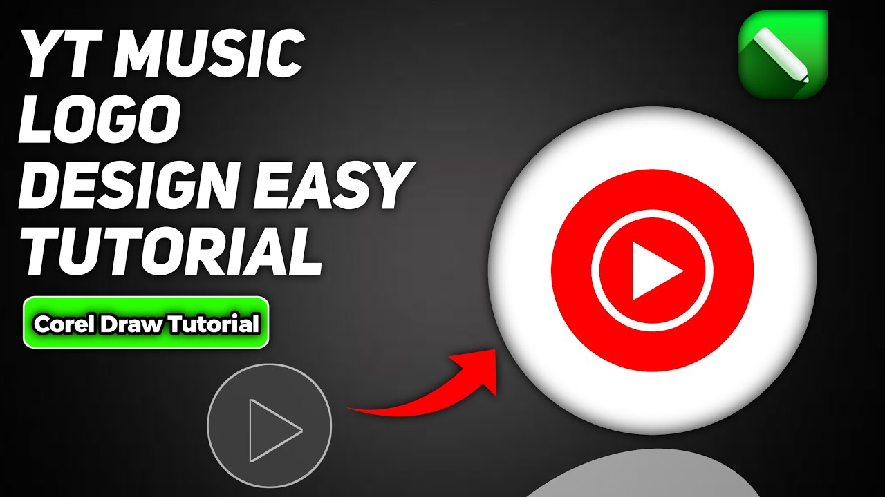 YT Music Logo Design Very Simple Method In Corel Draw - YouTube