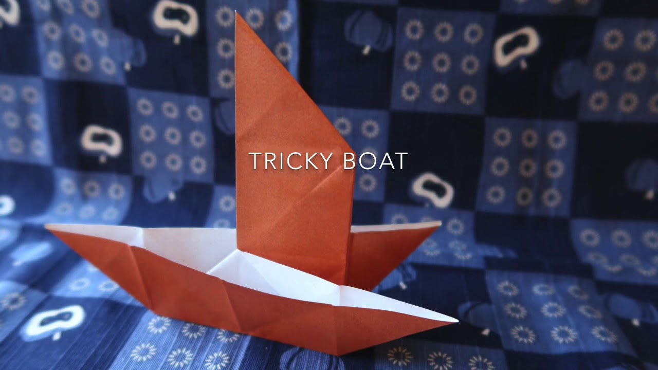 Tricky boat Japanese origami "fune舟" promote your fine motor skill ...
