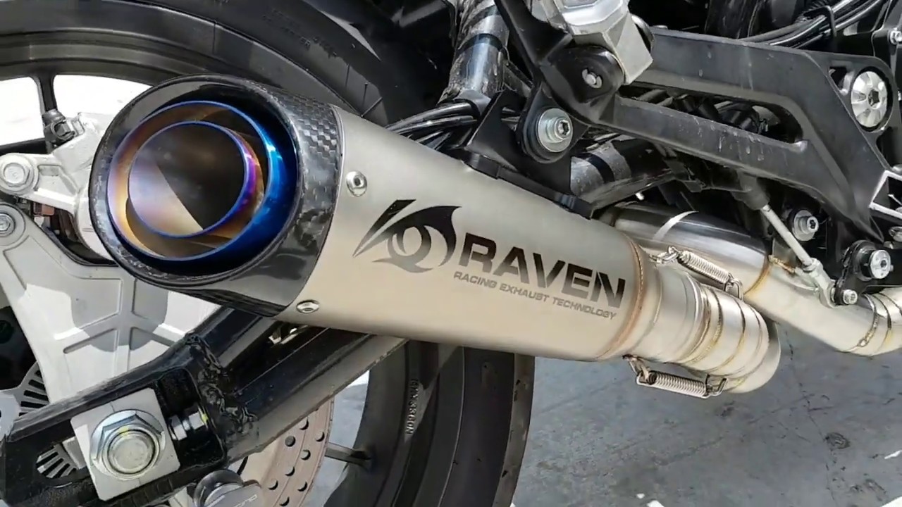 Benelli leoncino 500 Raven full system exhaust test sound - YouTube