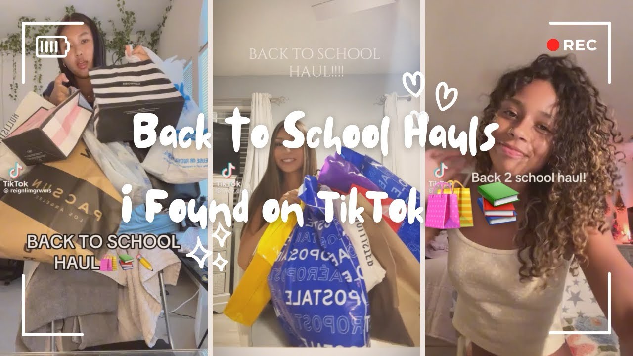 BACK TO SCHOOL HAULS TIKTOK COMPILATIONS (1.5x SPEED) - YouTube