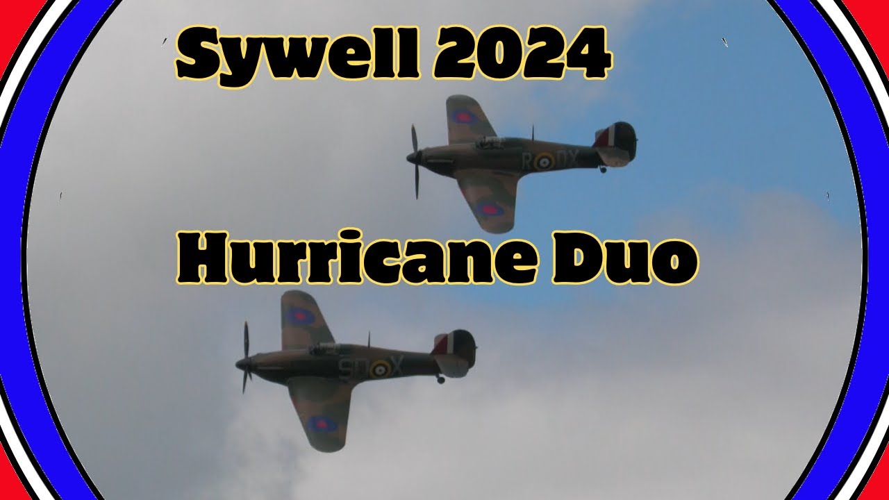 RAF Hurricane duo at Sywell 2024 - YouTube