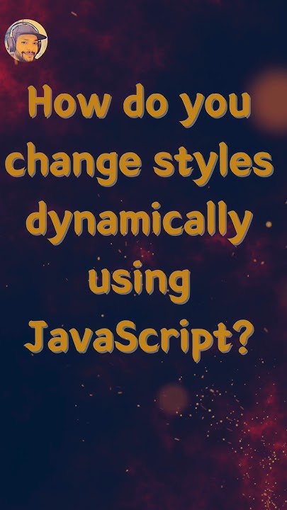 Change styles dynamically using JavaScript #coding #shorts #javascript - YouTube
