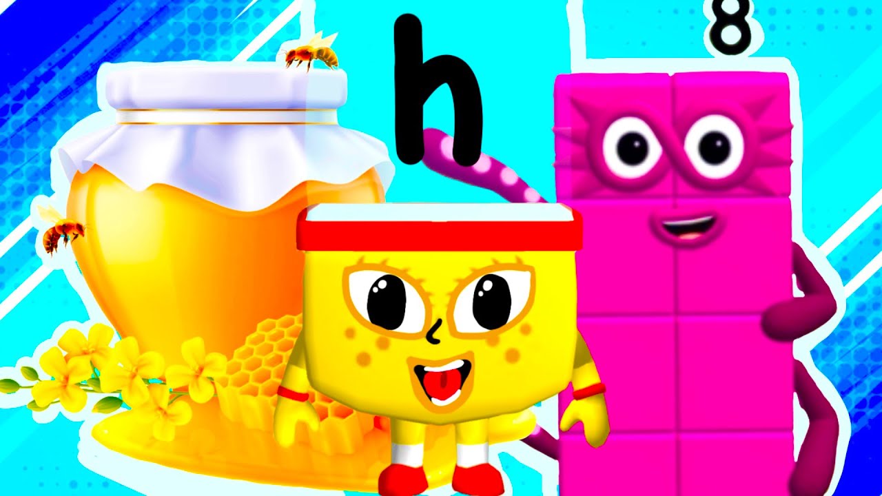 Numberblocks Alphablocks Crossover H & 8 - YouTube