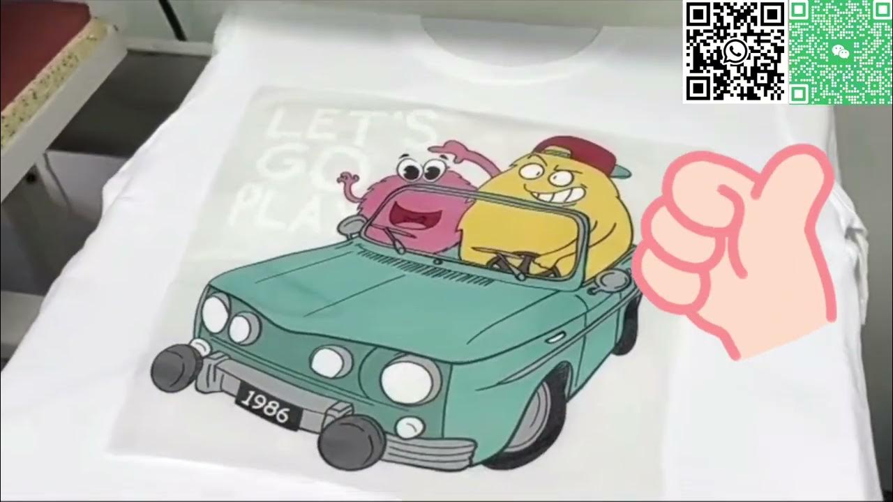 827 DTF特殊膜 - YouTube