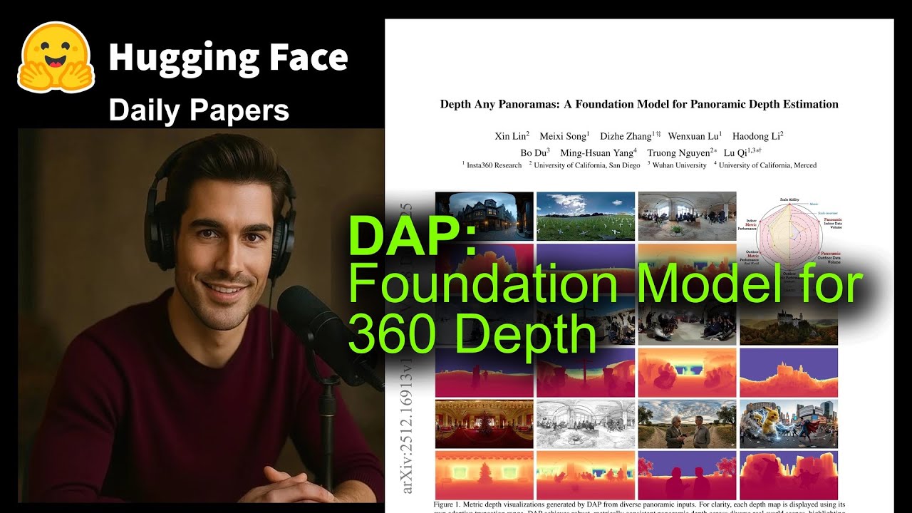 DAP: Foundation Model for 360 Depth - YouTube