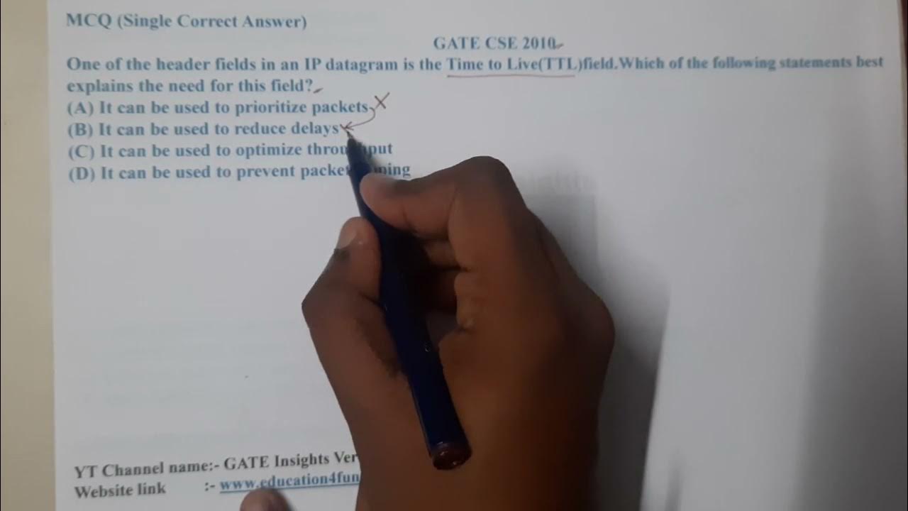 GATE CSE 2010 || Computer Networks || GATE Insights Version: CSE - YouTube