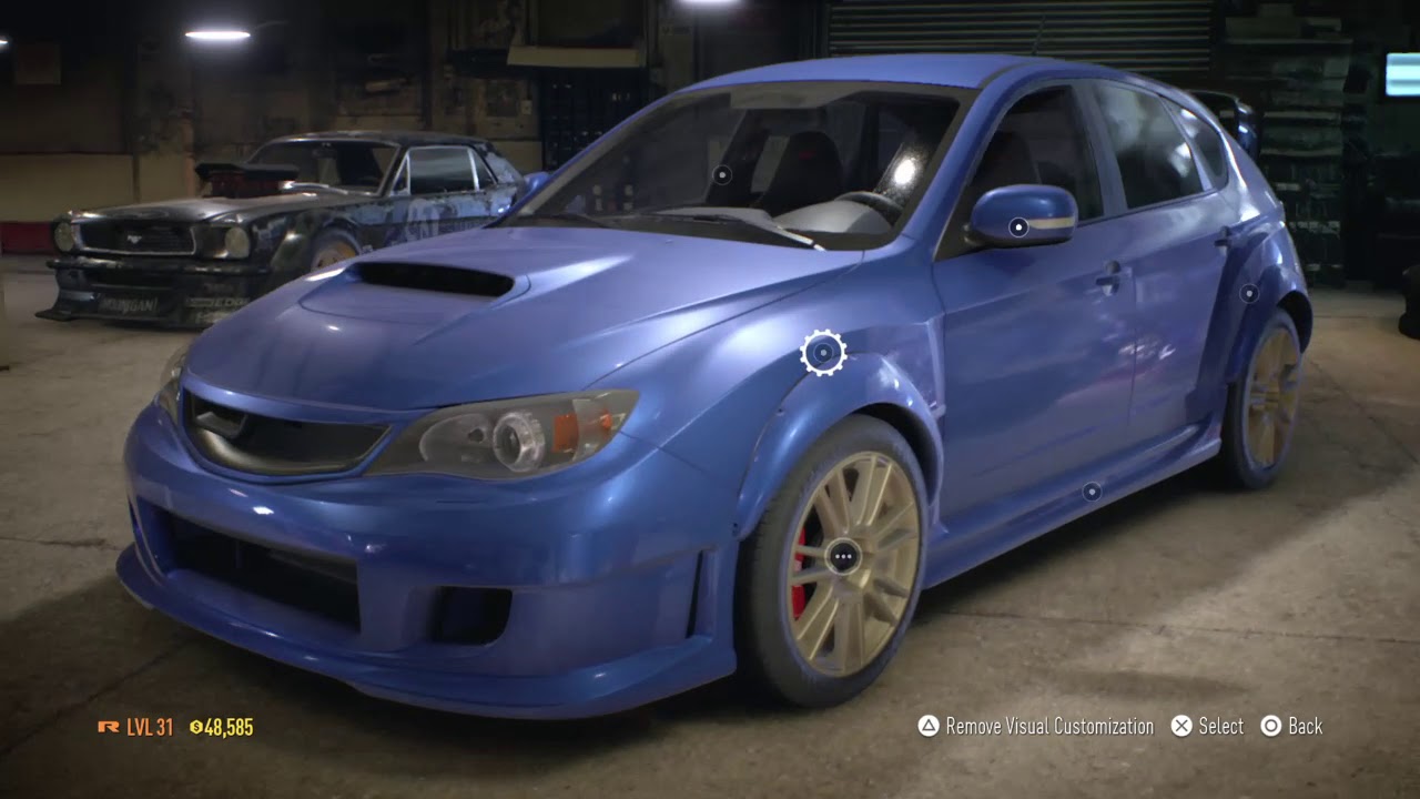 Need for Speed subaru customising - YouTube