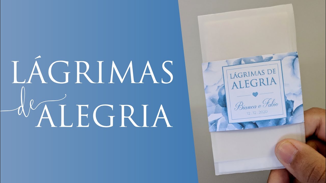 COMO FAZER LÁGRIMAS DE ALEGRIA COM PAPEL VEGETAL - YouTube