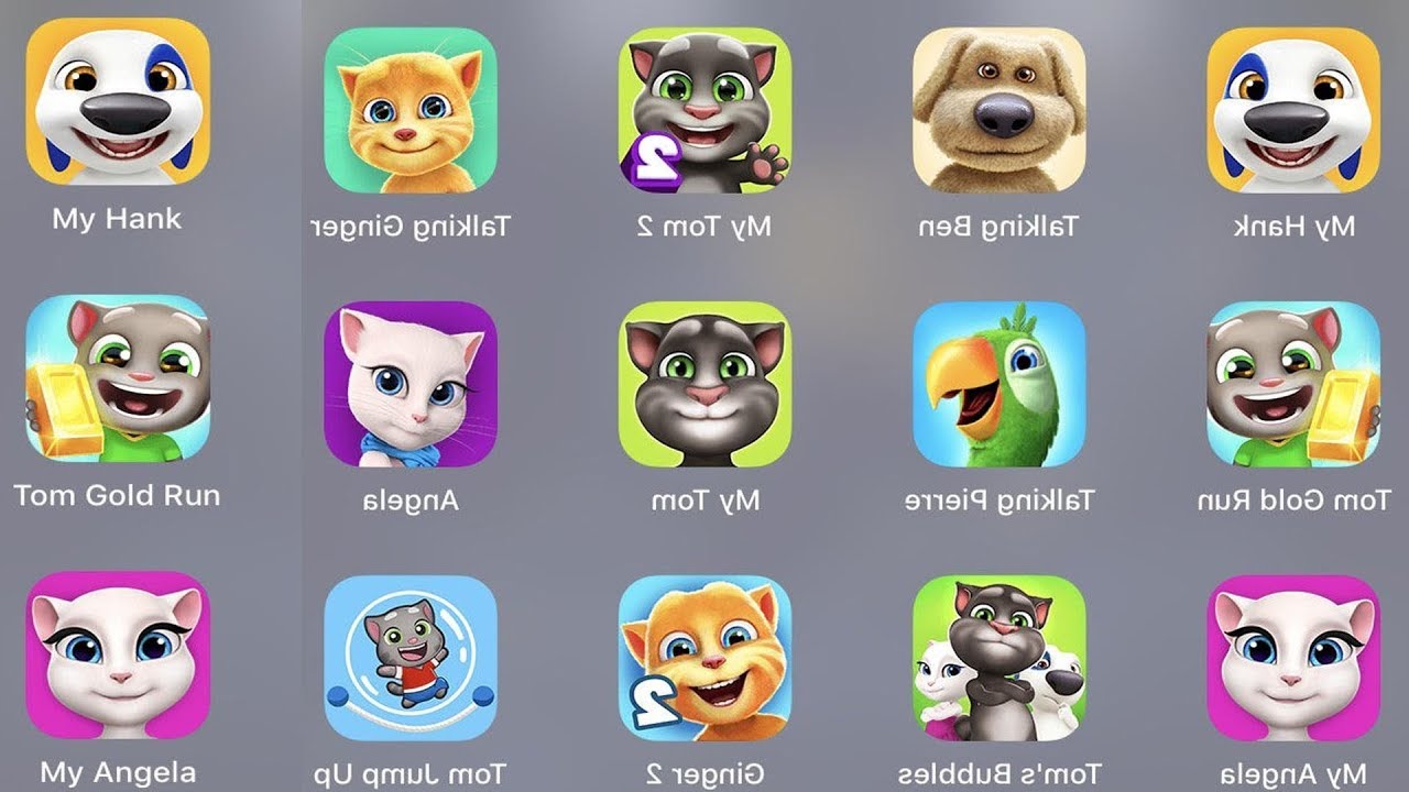 My Hank,Talking Ben,My Tom 2,Talking Ginger,Tom Gold Run,Talking Pierre ...