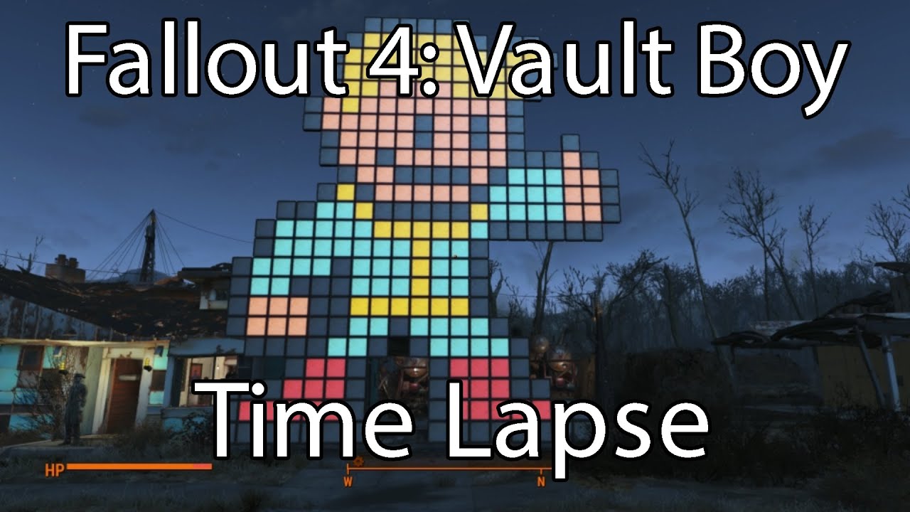 Fallout 4 Pixel Vault Boy Time lapse || MBT - YouTube