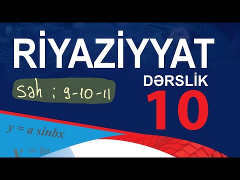 Riyaziyyat 10 ,Funksiya və onun verilməsi üsulları seh 9-10-11