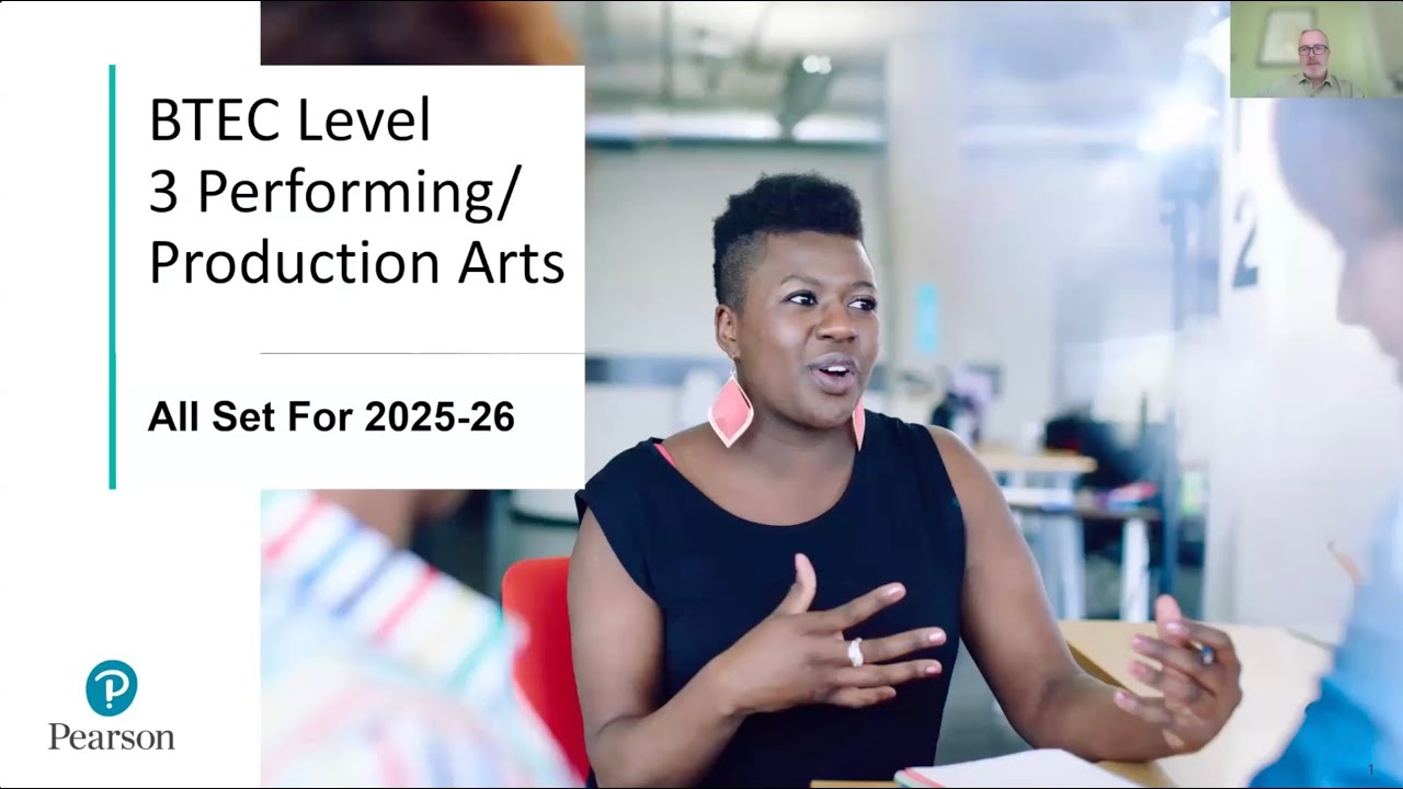 BTEC Level 3 Performing Arts and Production Arts: All set for 2025 2026 - YouTube