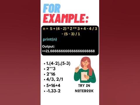 PEMDAS in Python Programming,Order Of Operation #python#programming #machinelearning #technology ...