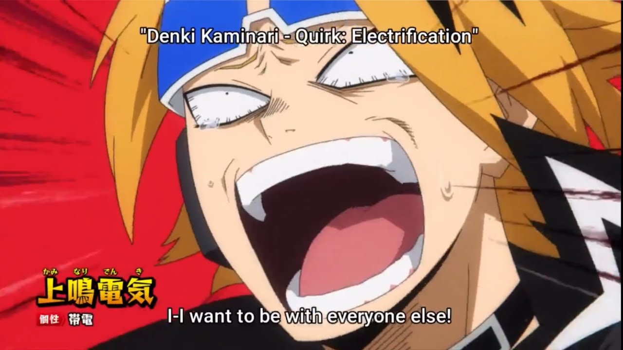 Kaminari is scared to be in the front lines 🪖 - YouTube