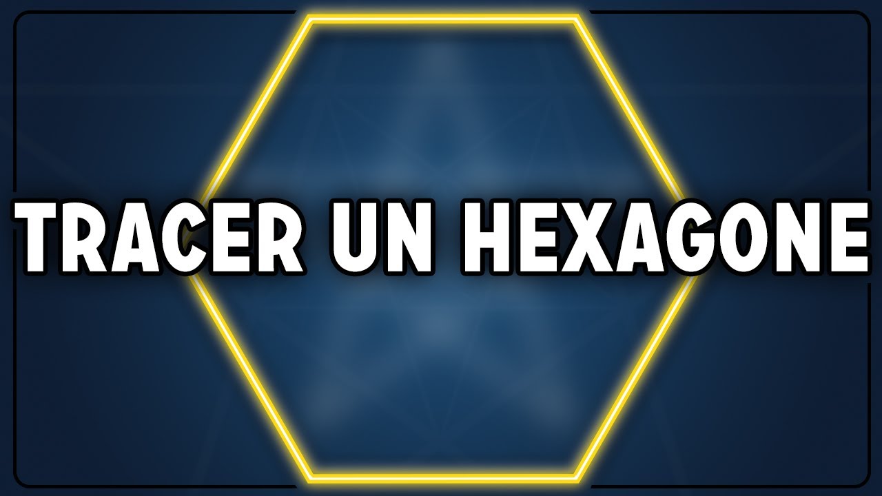 COMMENT TRACER UN HEXAGONE, POLYGONE À 6 CÔTÉS (Art Classe Peindre avec ...