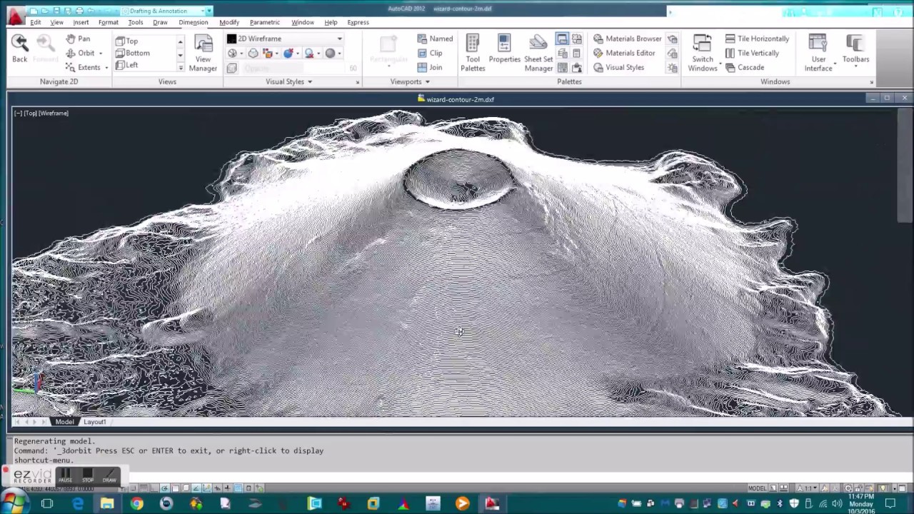 LIDAR to DXF Contour Map - Contours from LIDAR - YouTube