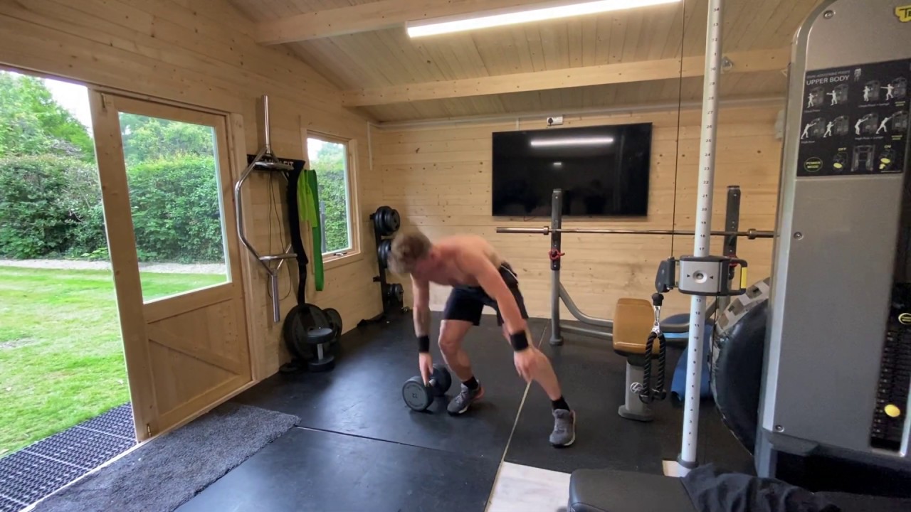 Burpee over Dumbbell - YouTube