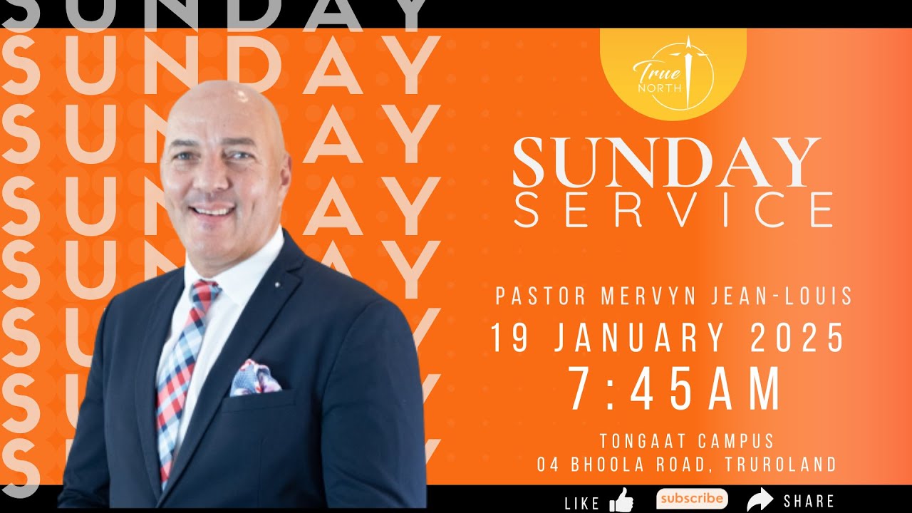 Sunday Service 19/01/25 - 7:45AM - Pastor Mervyn Jean-Louis - YouTube