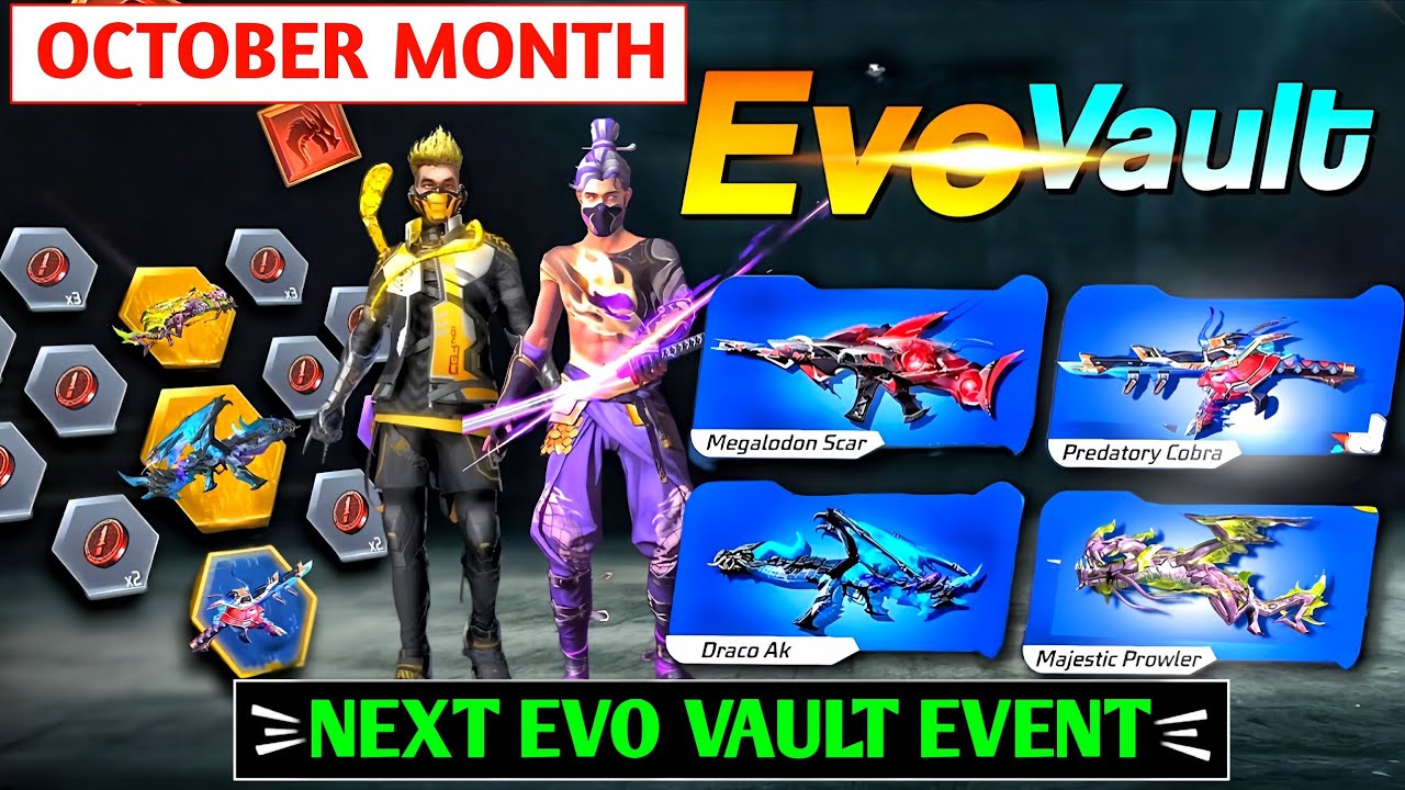 Next Evo Vault Event Free Fire | Free Fire New Evo Gun Skin Event | FF ...