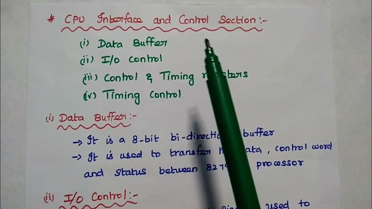 8279 - Architecture of Keyboard/Display Controller - Block Diagram of 8279 - MPMC - YouTube