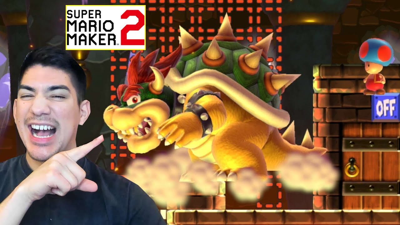 BOWSER vs Expertly Placed ON/OFF Blocks!!! [SMM2] - YouTube