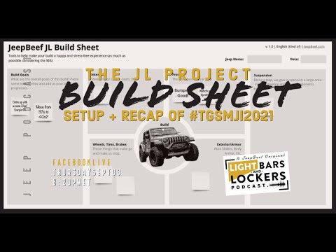 The JL Project: Build Sheet Setup & More - YouTube