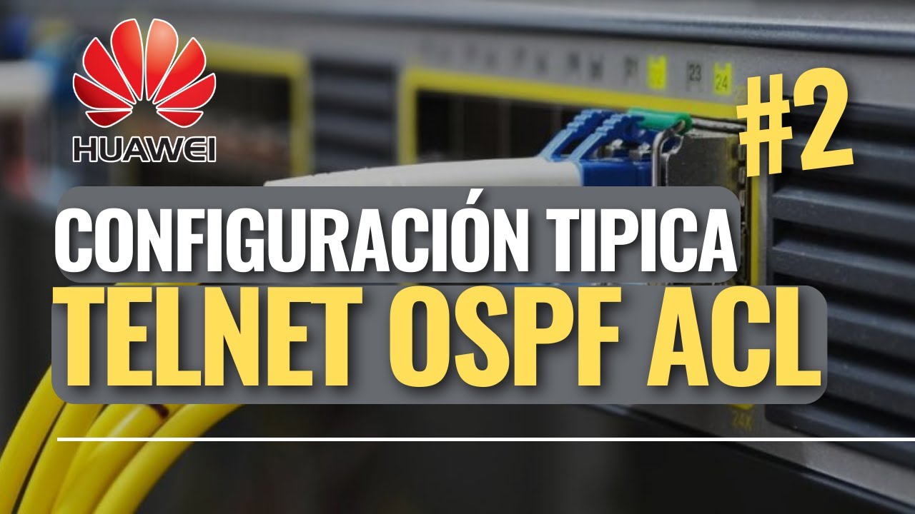 OSPF (Open Shortest Path First) ACL + TELNET - eNSP - YouTube