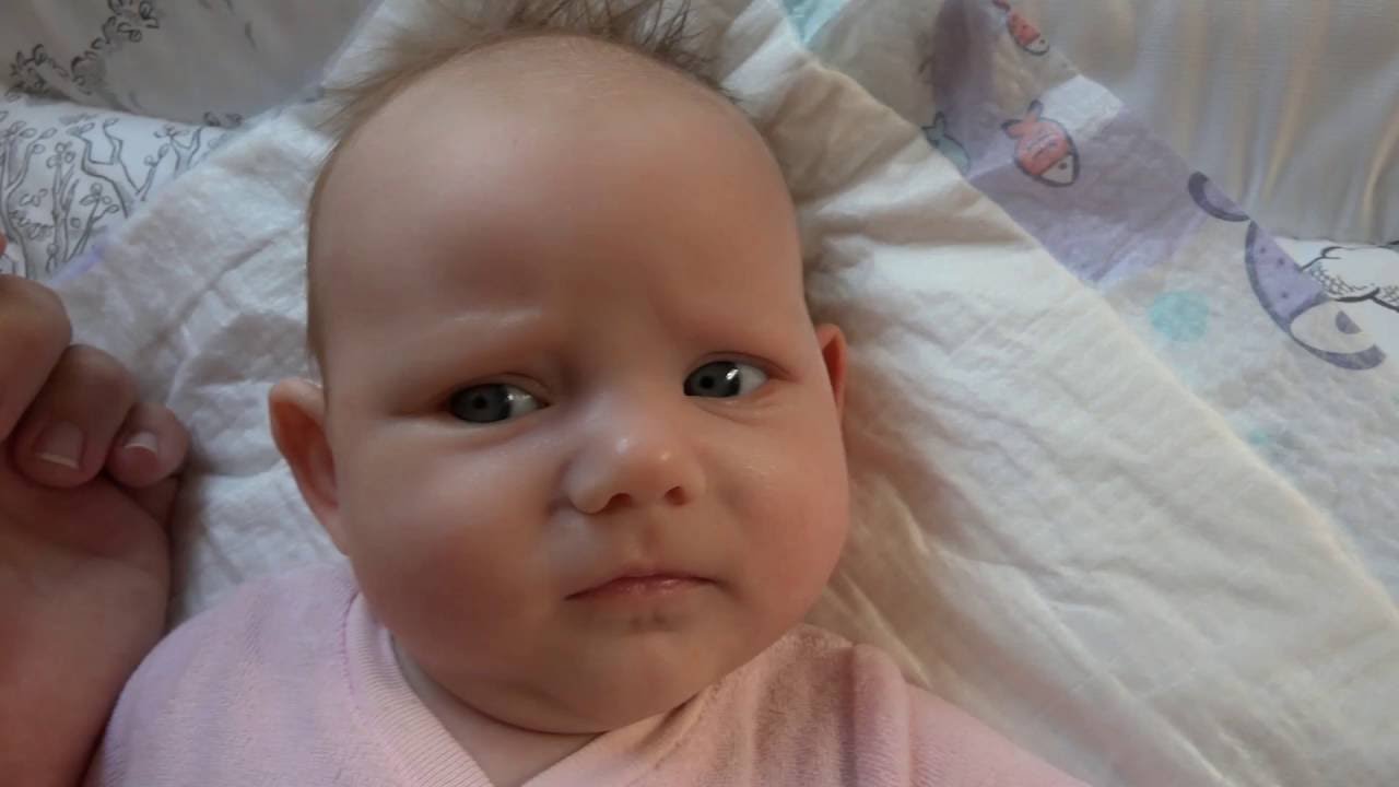 Funny and Confused Faces of 2 Month Old Baby - YouTube