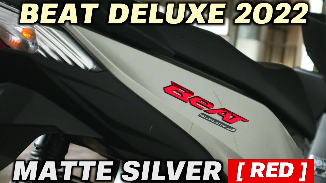 BEAT DELUXE TERBARU 2022 MATTE SILVER [ RED ] - YouTube