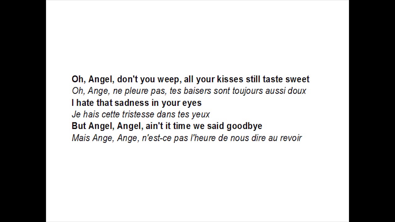 The Rolling Stones Angie (Karaoke, Lyric, Parole, Traduction Français ...