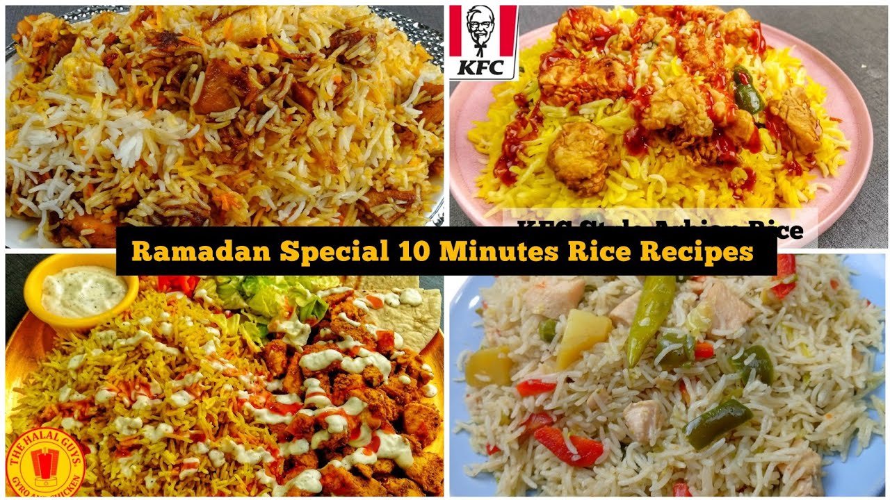 4 Quick & Delicious Chicken Rice Recipes in 10 Minutes | Perfect for ...