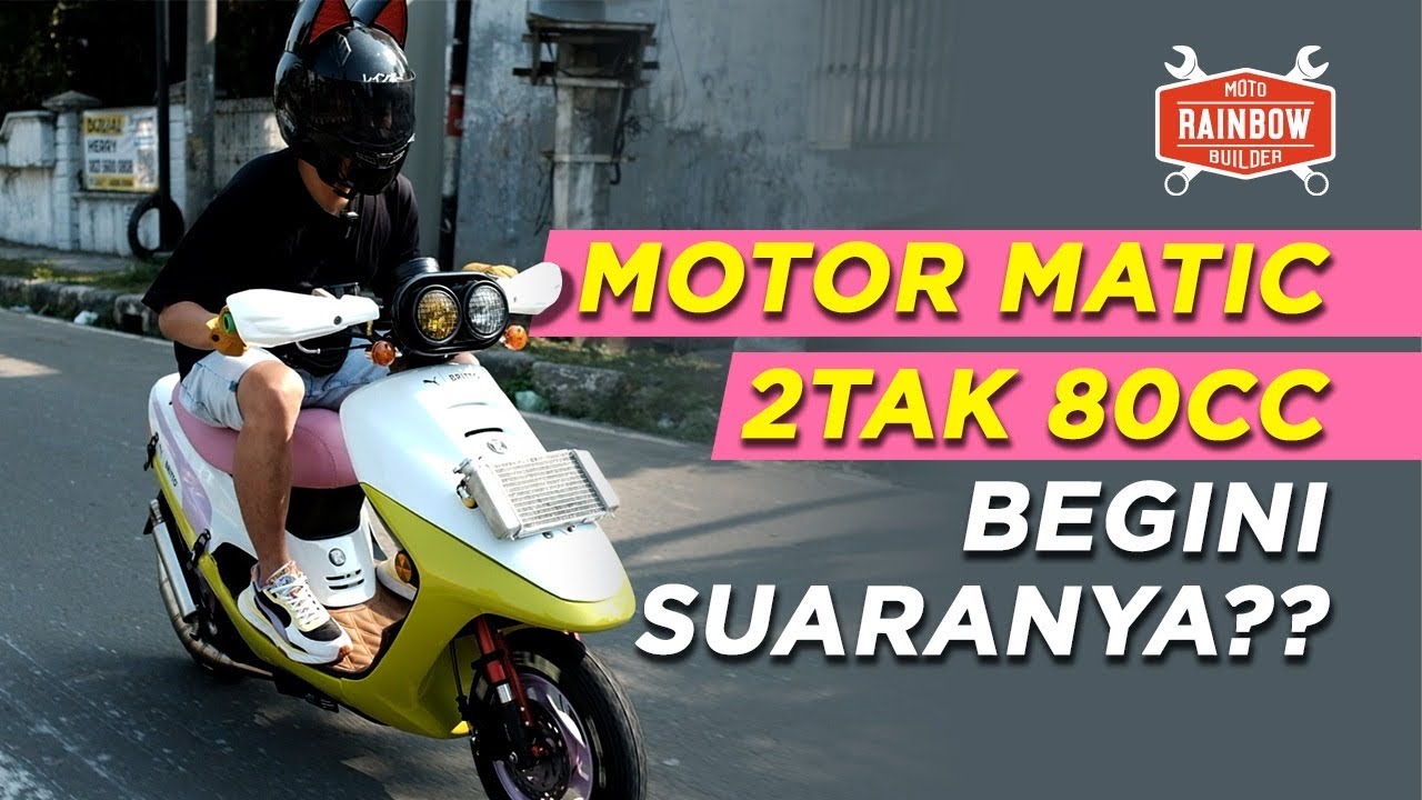 BEGINI RASANYA NAIK MOTOR CUSTOM MATIC 2TAK - YouTube