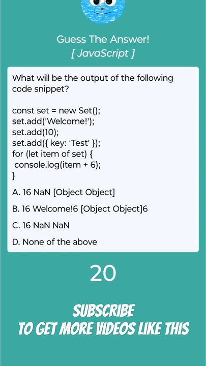 Guess The Answer | Interview questions | quiz | JavaScript | React #18 ...