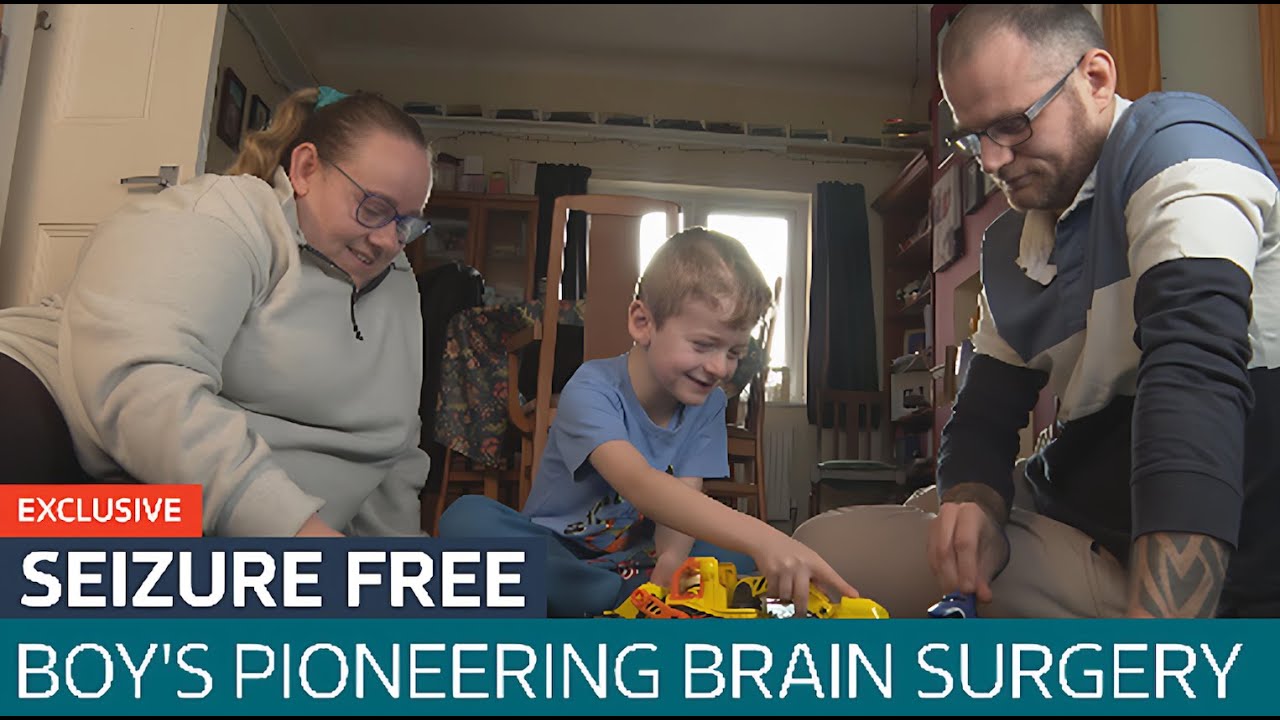 Boy's epileptic seizures 'cured' by pioneering brain surgery - YouTube